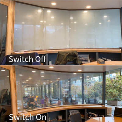 Electric smart intelligent switchable glass PDLC film Self Adhesive Smart Glass Film