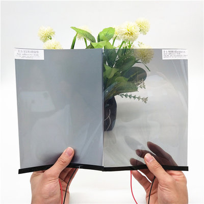 dark grey/euro grey float glass black smart pdlc film switchable pdlc film