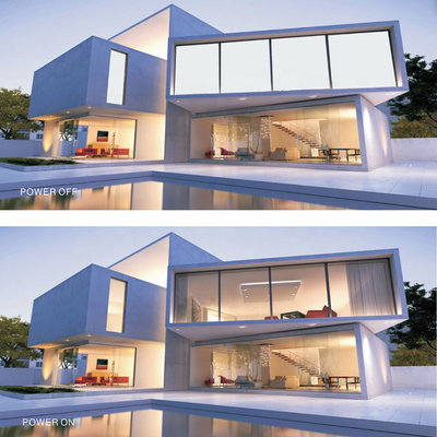 Transparent and Opaque switchable smart film switchable pdlc film for Window glass decoration