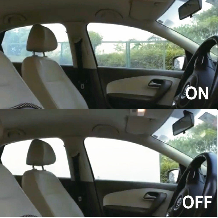 High Transparence white black color Privacy Pdlc Smart Film for Car Window
