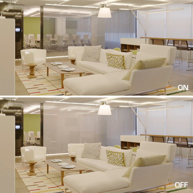 High Quality Building Design Glass Film Smart Glass Partition Wall PDLC Switchable Smart F