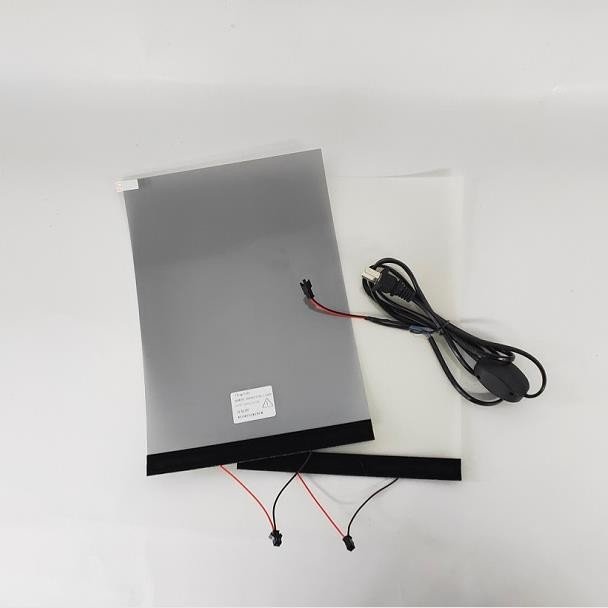 dark grey/euro grey float glass black smart pdlc film switchable pdlc film