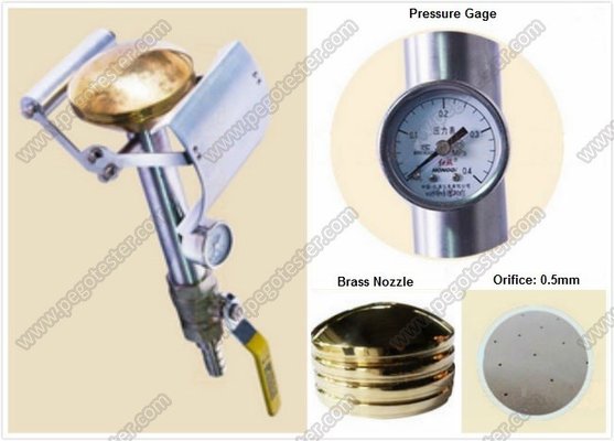 Hand Held Spray Nozzle for Waterproof test IPX3 and IPX4 Made by Brass connect with the center water supply