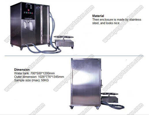 IPX5 and IPX6 Waterproof Testing Machine environment test chamber Includes turntable Jet nozzle made by stainless steel