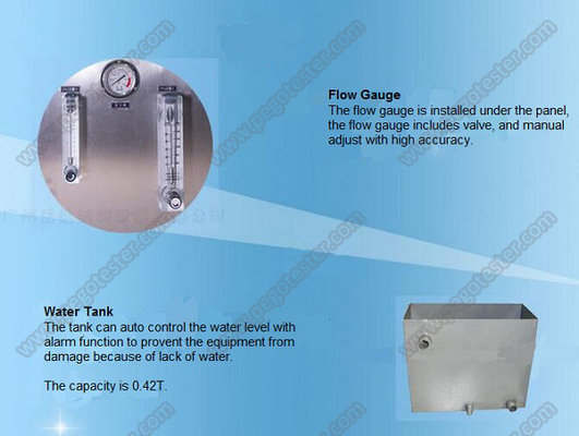 IPX5 and IPX6 Waterproof Testing Machine environment test chamber Includes turntable Jet nozzle made by stainless steel