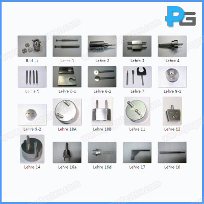 The price of the plug and socket test gauges according to UL498, VDE0620, AN/NZS3112, BS1363