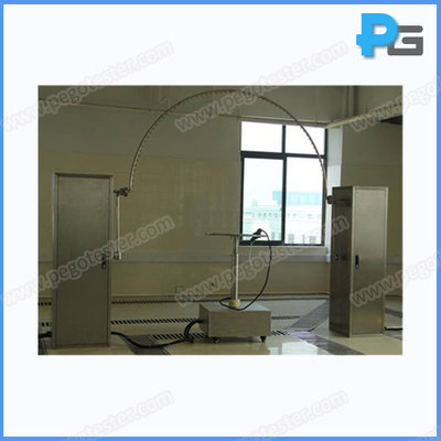 IEC60529 IPX3 IPX4 waterproof test rig with R1000 oscillating tube double pillar structure made by stainles steel