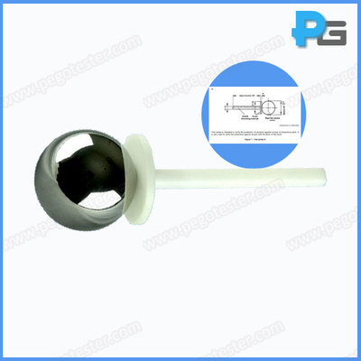 IP code access probe Φ50 metal sphere with PVC handle test probe A for IP1X testing
