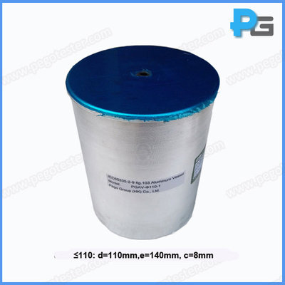 IEC60335-2-6 figure 101 Unpolished Commercial Quality Aluminum vessels with Lids for testing hotplates