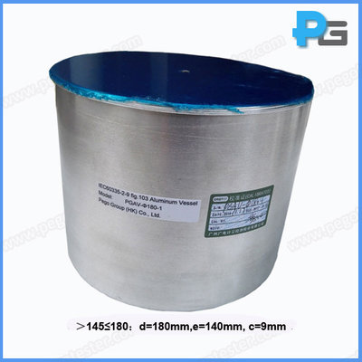 IEC60335-2-6 figure 101 Unpolished Commercial Quality Aluminum vessels with Lids for testing hotplates