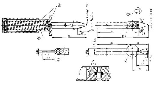 IEC60335.1 Figure 7 Fingernail Probe with 30N or 50N Force for Selection