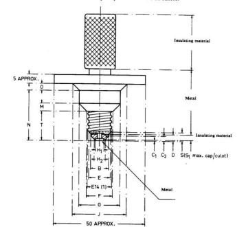 Calibrated High Quality Steel IEC60061-3 Go and Not Go Gauges for Simple Pass Test or Not Pass Test of E14 Lampholder