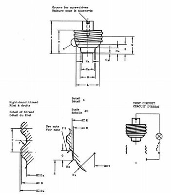 Calibrated High Quality Steel IEC60061-3 Go and Not Go Gauges for Simple Pass Test or Not Pass Test of E27 Lampholder