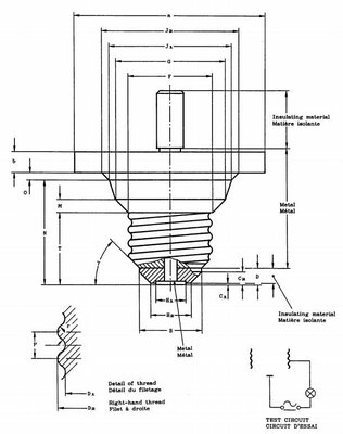 Calibrated High Quality Steel IEC60061-3 Go Not Go Gauges for Simple Pass Test or Not Pass Test of E40 Lampholder