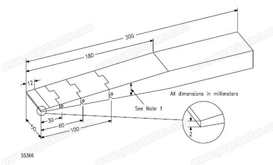 Large Supply UL60950 Wedge Probe for Safety Test of Paper Shredder Inlet