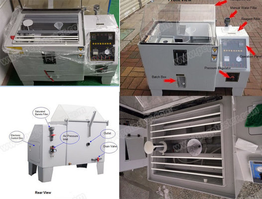 China Manufacturer 60L Water Salt Spray Test Chamber (meets JIS ASTM CNS standard)