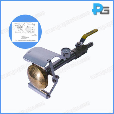 IEC60529 Hand-held Brass Spray Nozzle with Pressure Gauge and Flowmeter for IPX3 and IPX4 Testing