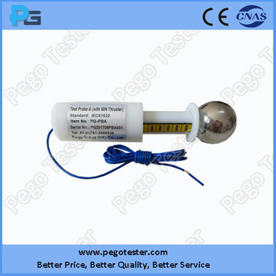 IEC61032 and IEC60598 Test Probe A for IP1X Testing: Φ50 sphere with handle