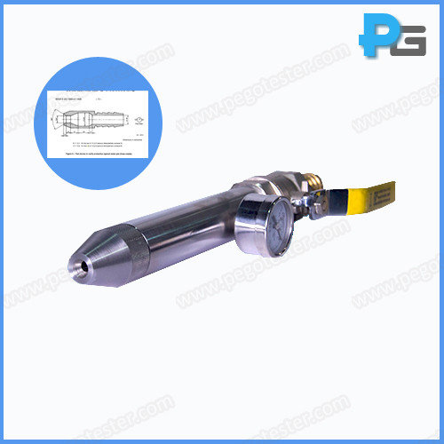 IPX5 hand held 6.3mm jet nozzle with handle according to IEC60529 made by stainless steel