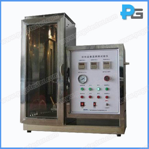 JIS1091 Textile or Fabric Vertical Flammability Test Apparatus with third-lab calibration certificate