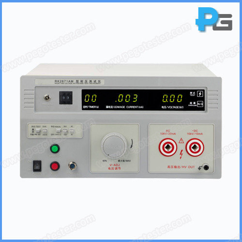50KV AC and DC withstand voltage tester with high precision and small volume