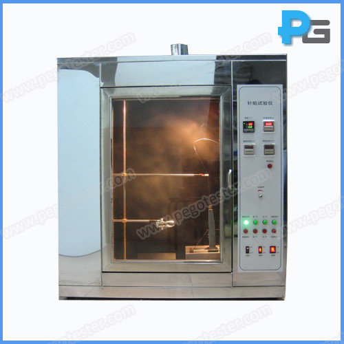 Needle Flame Tester designed according to IEC60695-11-5 and IEC60695-2-2 standard