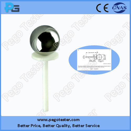 IEC61032 and IEC60598 Test Probe A for IP1X Testing: Φ50 sphere with handle