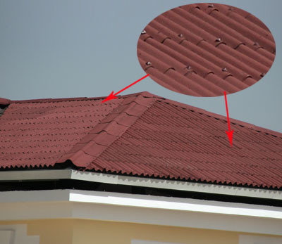 Red Black Green Corrugated Bitumen Roof Sheet