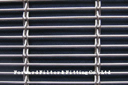 Modern Industrial  Woven Metal Mesh With Metal Fabric For Architectural Decoration