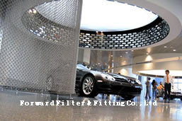Modern Industrial  Woven Metal Mesh With Metal Fabric For Architectural Decoration