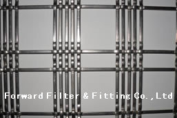 Crimped Woven Metal Mesh  Retractable Sun Protection For Trade Fair Exhibition
