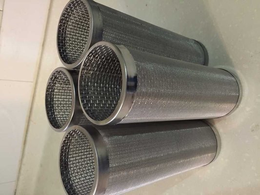 Larger Diameter Welding Stainless Steel Perforated Exhaust Pipe For Filter Frame