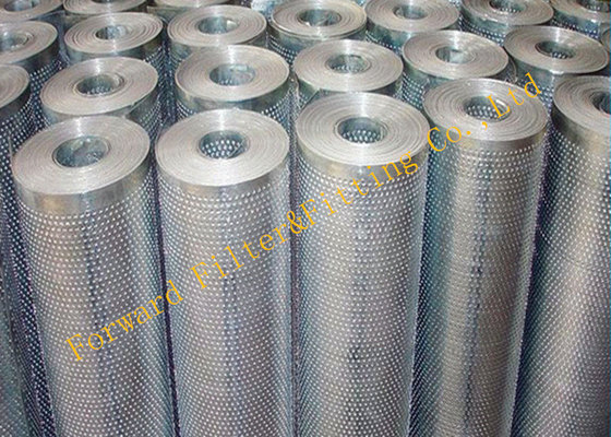 Industrial Center Perforated Metal Pipe , 4 inch 8" 10" Perforated Exhaust Tubing