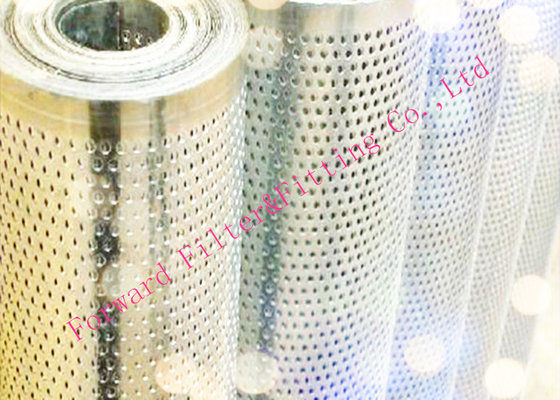 Industrial Center Perforated Metal Pipe , 4 inch 8" 10" Perforated Exhaust Tubing