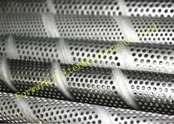 Threaded Wire Mesh Perforated Steel Pipe Tubing Of Mild Steel / Carbon Steel