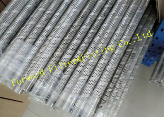 Threaded Wire Mesh Perforated Steel Pipe Tubing Of Mild Steel / Carbon Steel