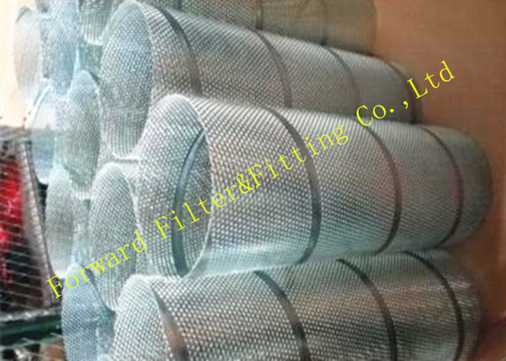 Threaded Wire Mesh Perforated Steel Pipe Tubing Of Mild Steel / Carbon Steel
