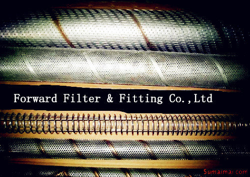 Round Stainless Steel Perforated Metal Pipe And Tube , 0.5mm - 2.5mm Wall Thickness