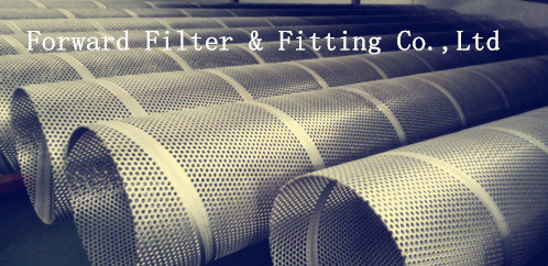 Exhausted 8 Inch Perforated Steel Pipe , Filtration / Separation Tubes With Different Pipe
