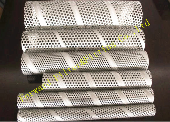 Galvanized Stainless Steel Perforated Pipe Large Diameter 1/4 -12" Center Tube