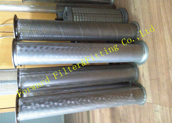 Stainless Steel 316 / L Stamping Hole Perforated Metal Tubing Tube On Process