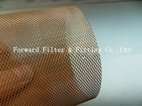Punching Copper / Stainless Steel Wire Mesh Electrode Collector Web
