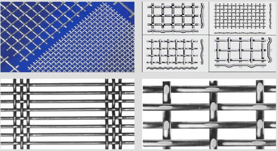 ISO Stainless Steel Crimped Woven Metal Mesh Used As Raw Material