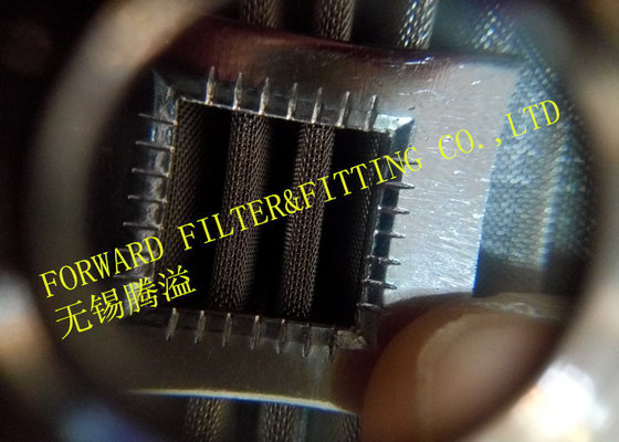 Aluminum Rigid Wire Mesh Tube / Perforated Metal Tubing Stainless Steel Element