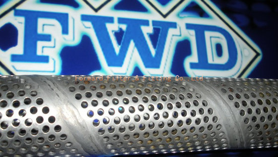 Precise Rolling Perforated Metal Tube Galvanized Sheet Metal No Limit On Length