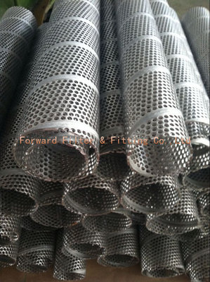 Precise Rolling Perforated Metal Tube Galvanized Sheet Metal No Limit On Length