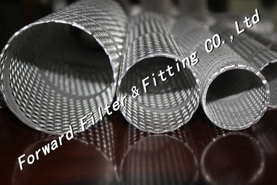 Spiral Perforated Metal Tube Perforated Stainless Steel  For Filter Element