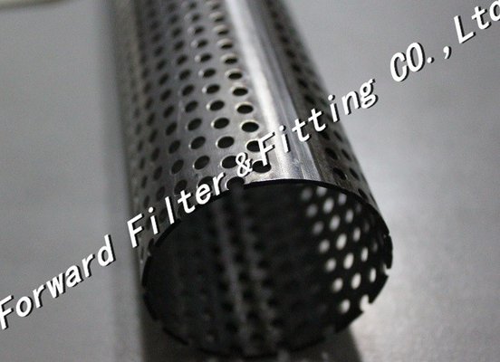 Stainless steel Center perforated metal pipe / Customize perforated steel tube
