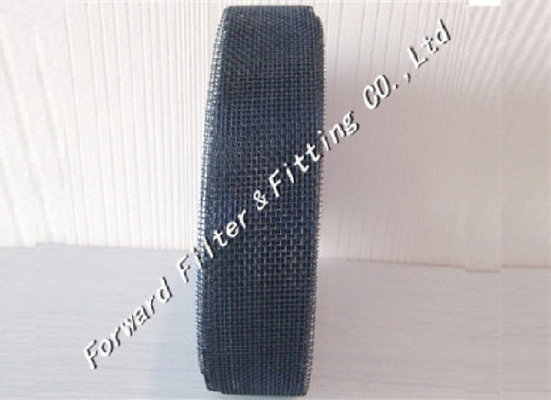 Epoxy Coated Black Wire Mesh / Epoxy Wire Cloth Customized