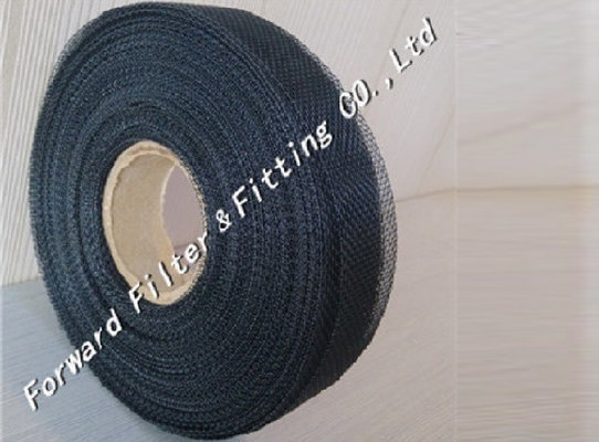 Epoxy Coated Black Wire Mesh / Epoxy Wire Cloth Customized